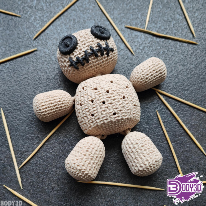 3D Printable Voodoo Doll by BODY3D