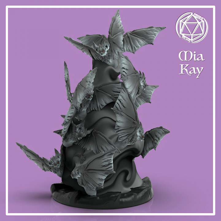 3D Printable Bat Swarm by M3DM