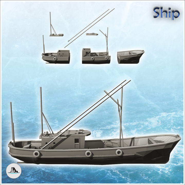 3D Printable Long modern fishing boat (5) - Cold Era Modern Warfare ...