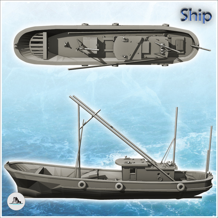3D Printable Long modern fishing boat (5) - Cold Era Modern Warfare ...