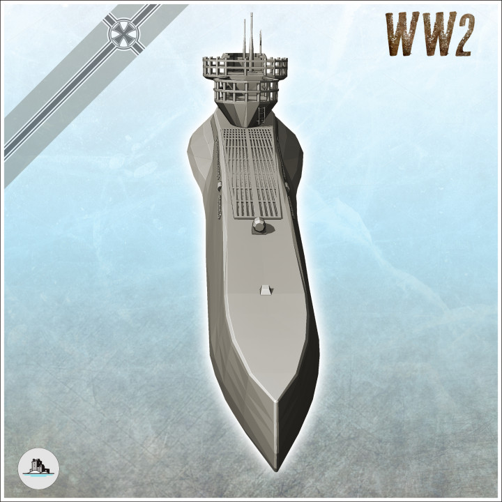 3D Printable German submarines Unterseeboot U-Boot Uboat type IXC (6 ...