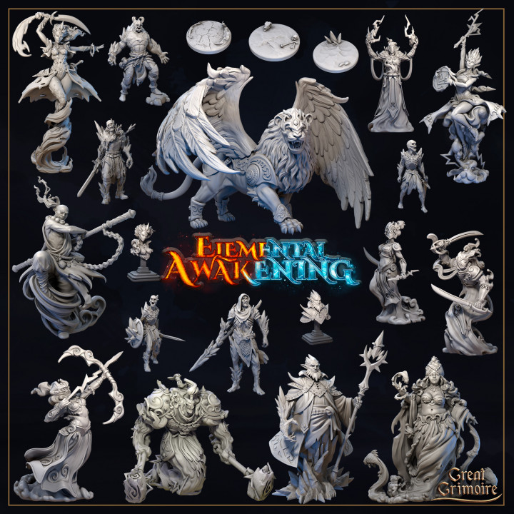 3D Printable Elemental Awakening by Great Grimoire