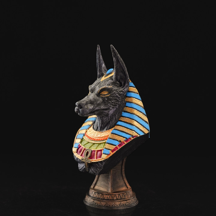 3D Printable Anubis Bust by Stlflix