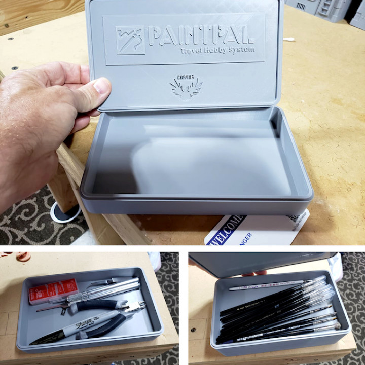 3D Printable PaintPal: Travel Hobby System MERCHANT LICENSE by Corvus ...