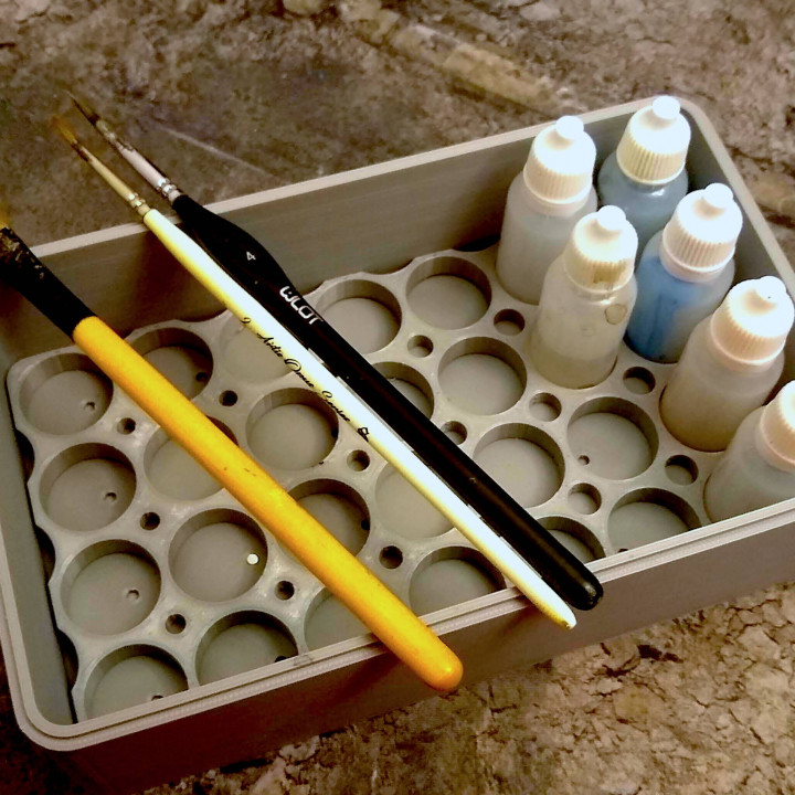 3D Printable PaintPal: Travel Hobby System MERCHANT LICENSE by Corvus ...