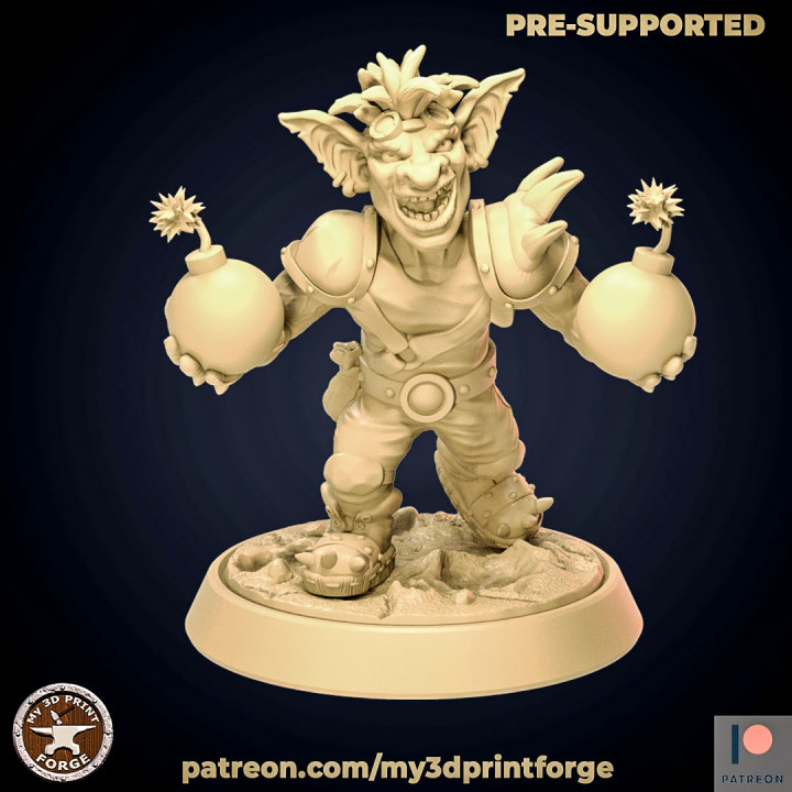 3D Printable Goblins BUNDLE (11 Unique pre-supported STLs) by My3DPrintForge