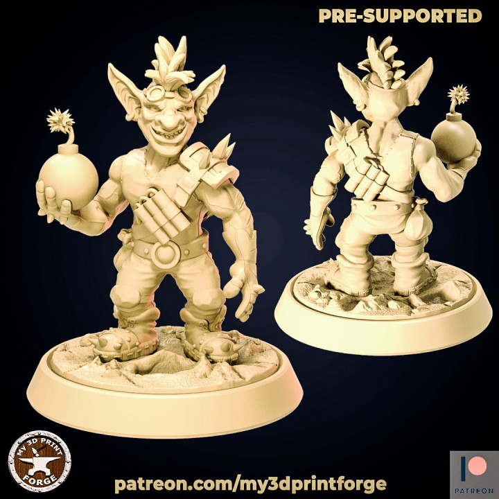 3D Printable Goblins BUNDLE (11 Unique pre-supported STLs) by My3DPrintForge