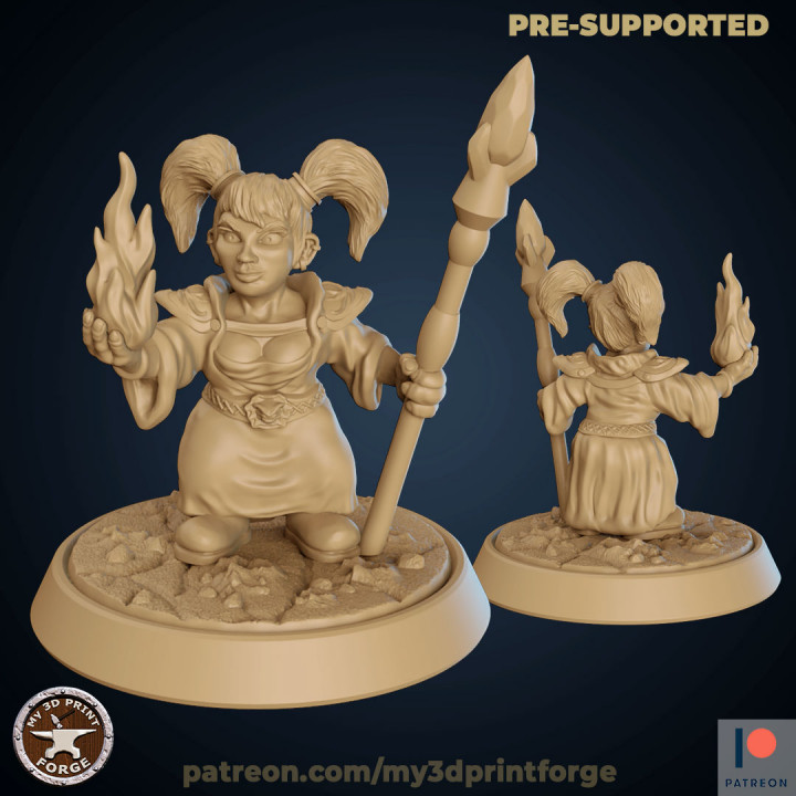 3D Printable Gnomes BUNDLE (8 Unique pre-supported STLs) by My3DPrintForge