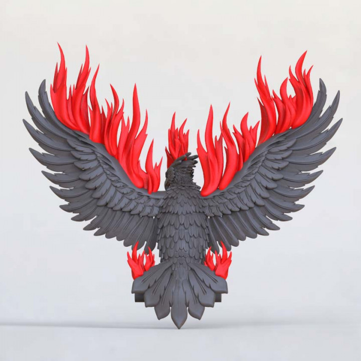 3D Printable phoenix by Dmitry Tishchenkov