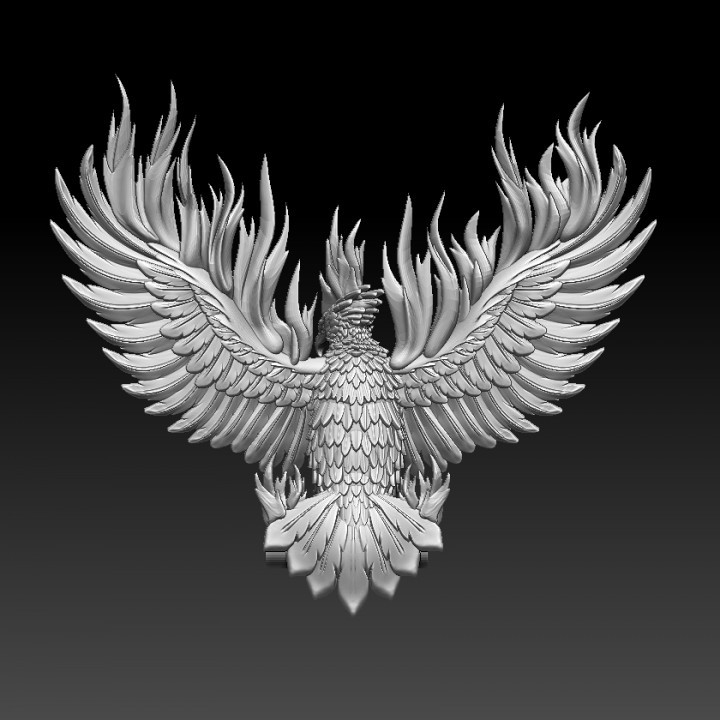 3D Printable phoenix by Dmitry Tishchenkov