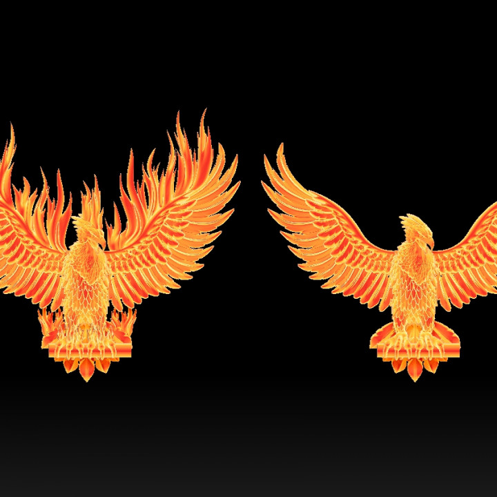 3D Printable phoenix by Dmitry Tishchenkov