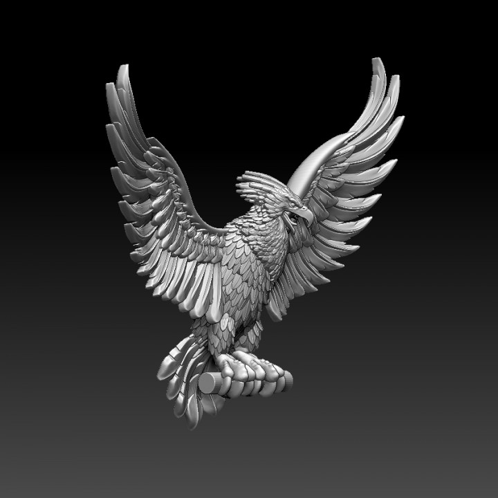 3D Printable phoenix by Dmitry Tishchenkov