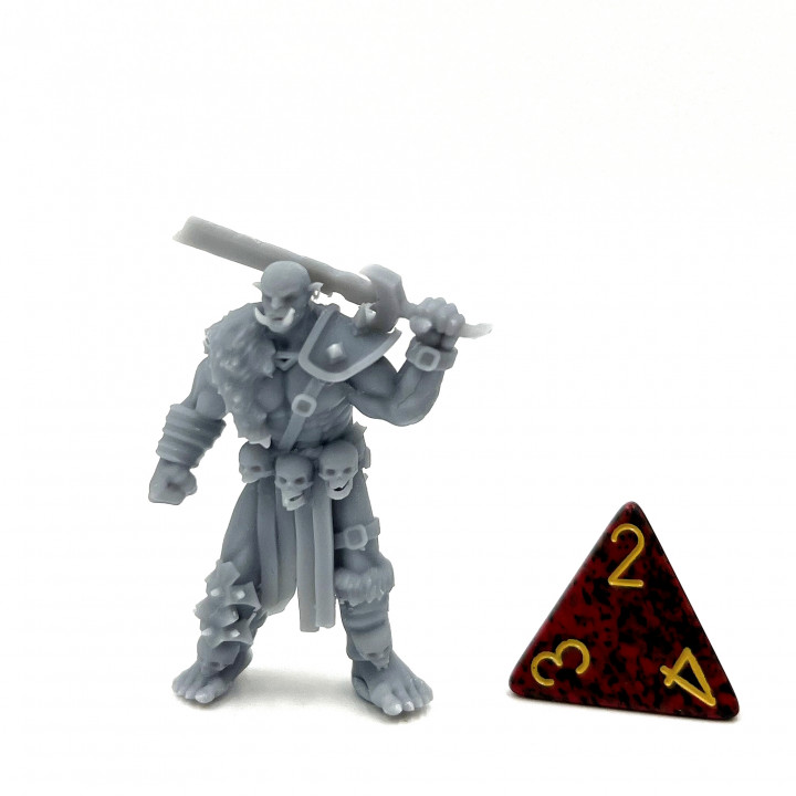3D Printable Orc Warrior Brute Bodyguard by 2moronic miniatures
