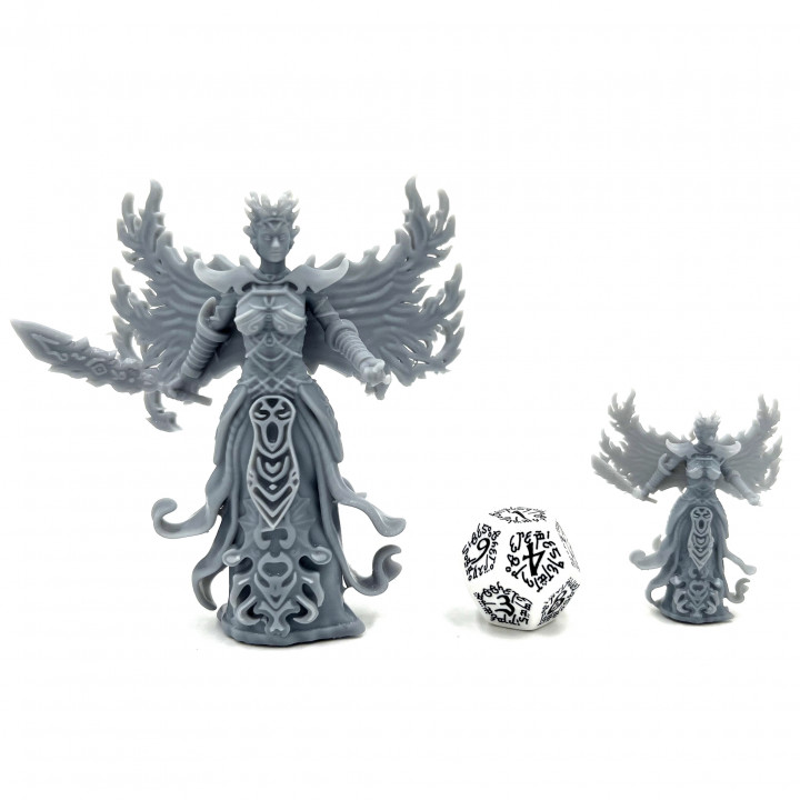 3D Printable High Queen of the Sun Elves - 32mm and 75mm scale by ...