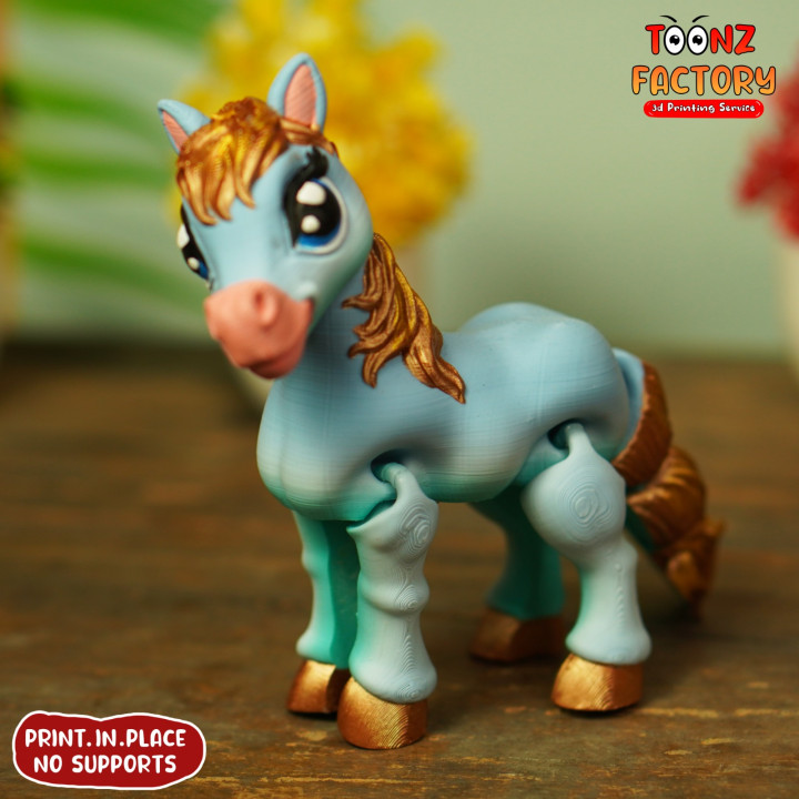 3D Printable Flexi Unicorn by Toonz Factory