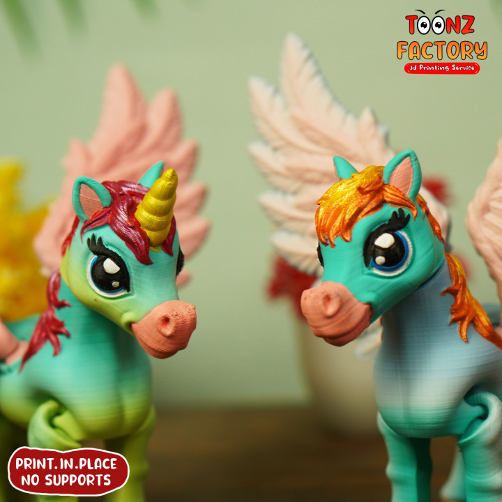 3D Printable Flexi Unicorn by Toonz Factory
