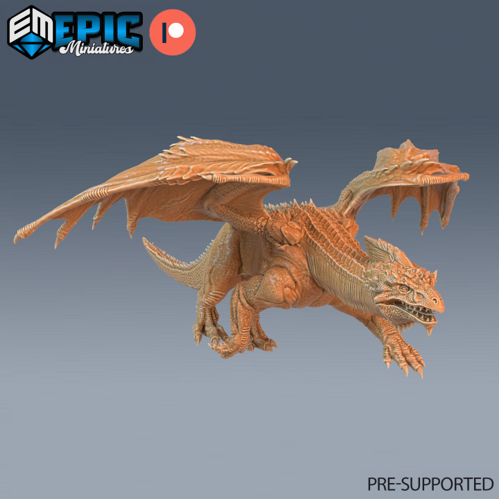 3D Printable Ice Dragon & Golem Lurking Team / Legendary Drake & Frozen ...