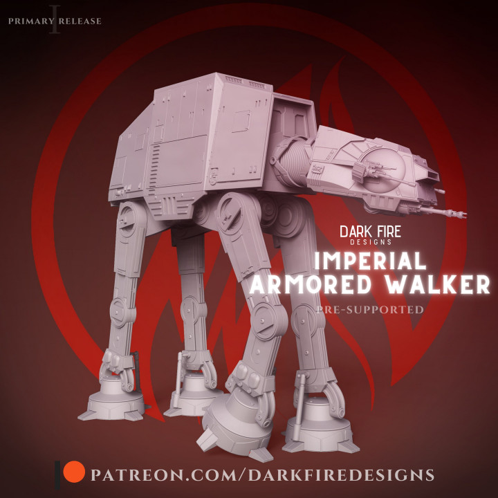 3D Printable Imperial Armored Walker by Dark Fire Designs