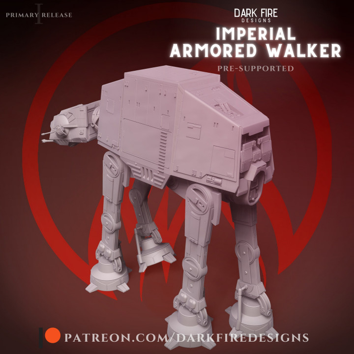 3D Printable Imperial Armored Walker by Dark Fire Designs
