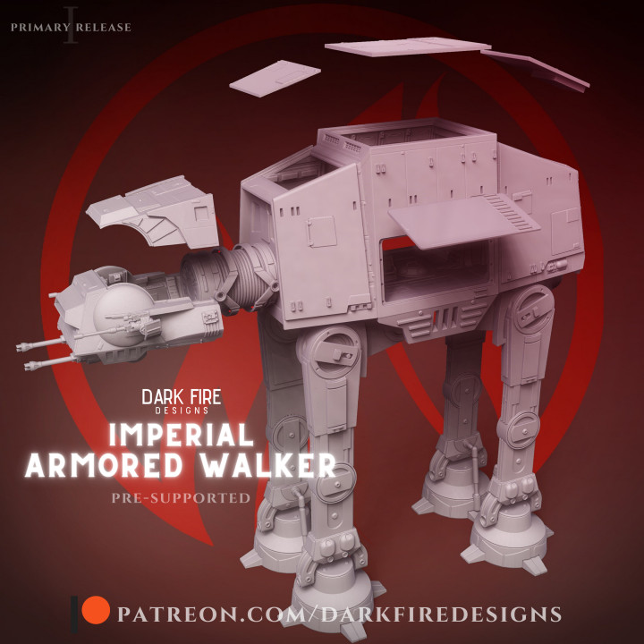 3D Printable Imperial Armored Walker by Dark Fire Designs