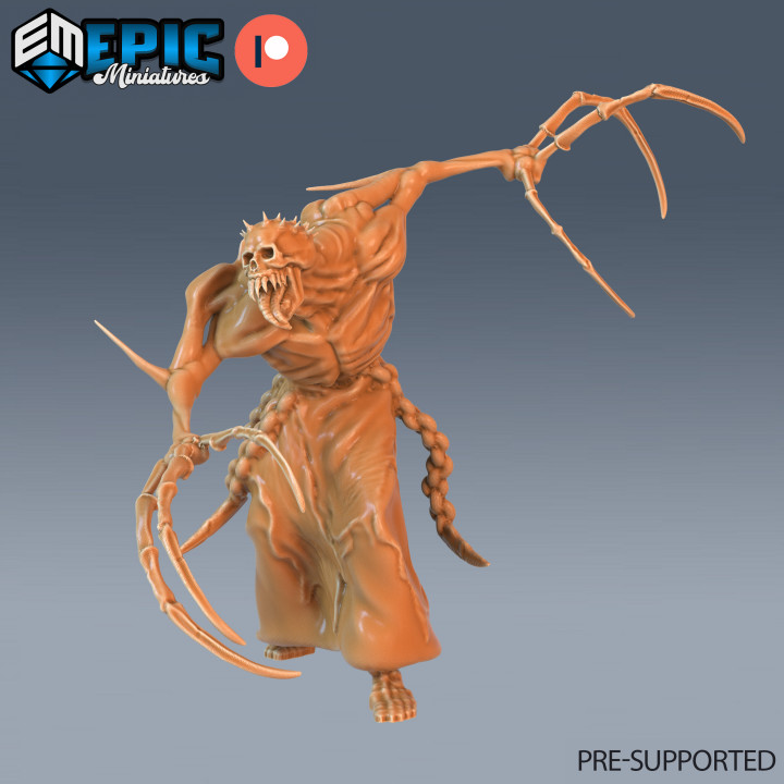 3D Printable Armored Bone Claw Team Set / Boneclaw Warrior / Skeleton ...