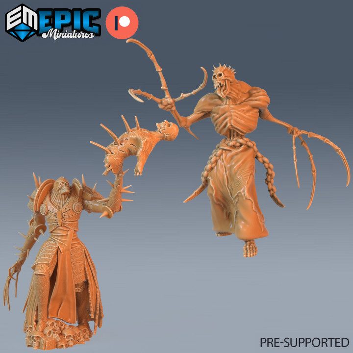 3D Printable Armored Bone Claw Team Set / Boneclaw Warrior / Skeleton ...