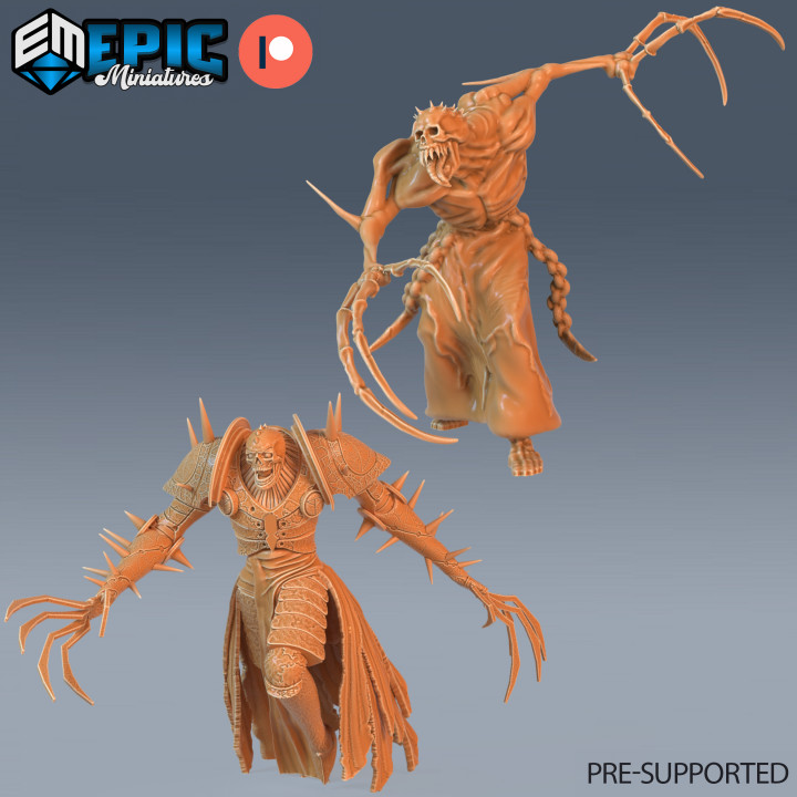 3D Printable Armored Bone Claw Attacking Team / Boneclaw Warrior ...