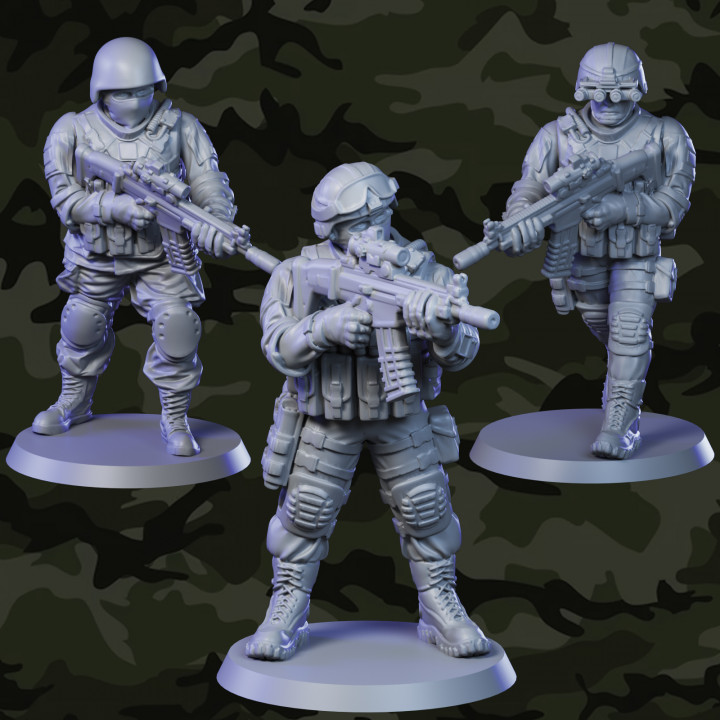 3D Printable Scar squad 28mm by Sergeant Hammer