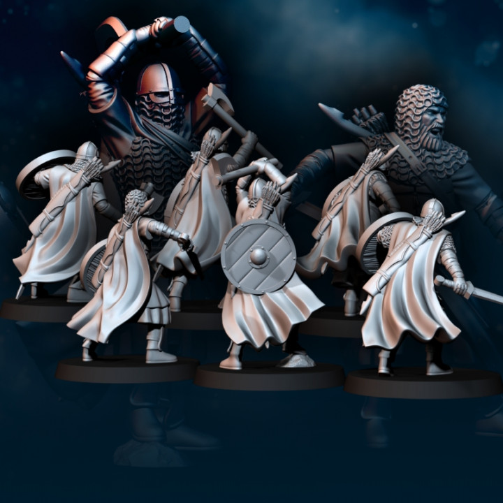 3D Printable 6x West Human Warrior | West Humans | Fantasy by Davale ...