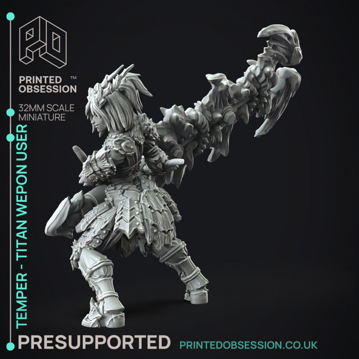 3D Printable Temper - Great Wepon Fighter - Monster Hunting Party ...