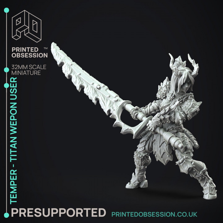 3D Printable Temper - Great Wepon Fighter - Monster Hunting Party ...