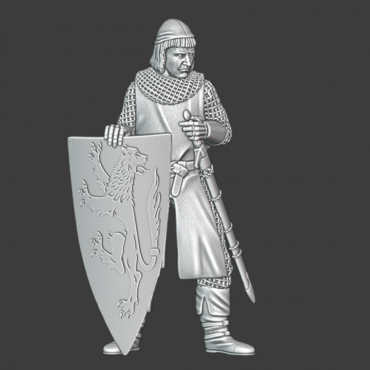3D Printable Medieval brother knight resting by Northern Crusades ...