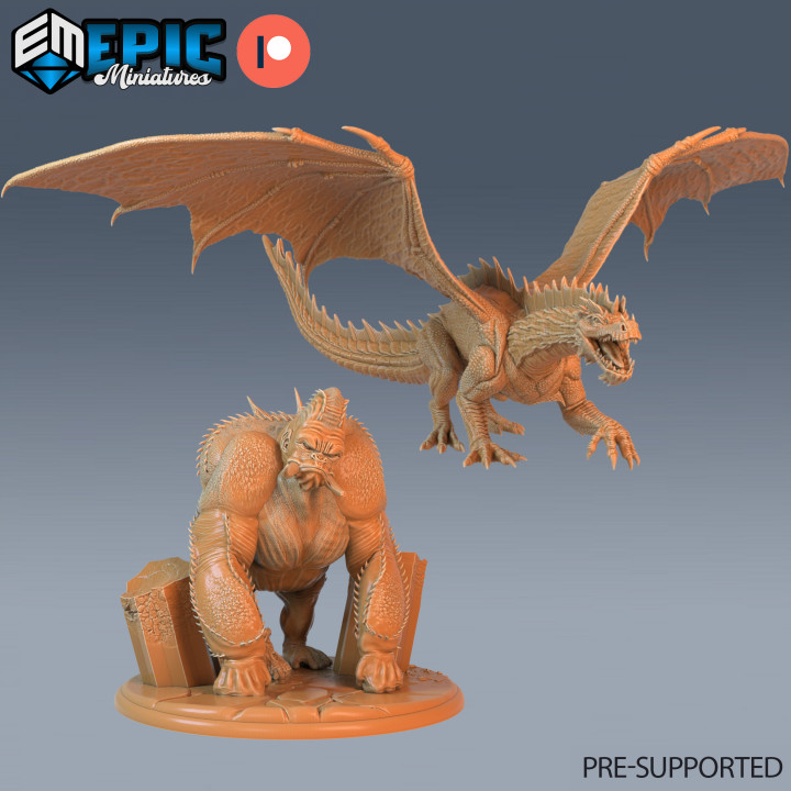 3D Printable Dragon & Kong Team Set / Forest Guard / Jungle Green Drake ...