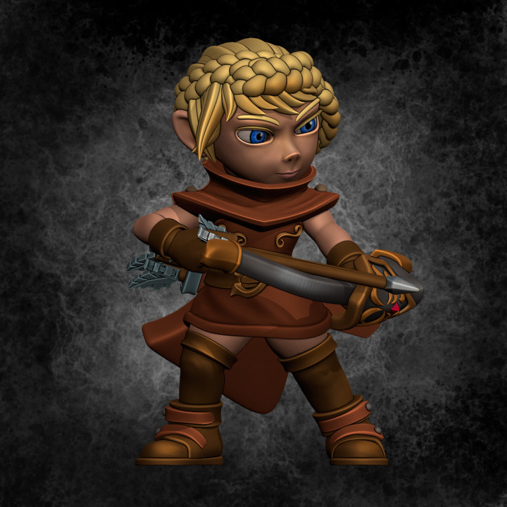 3D Printable Halfling ranger by Deathpunk Studio