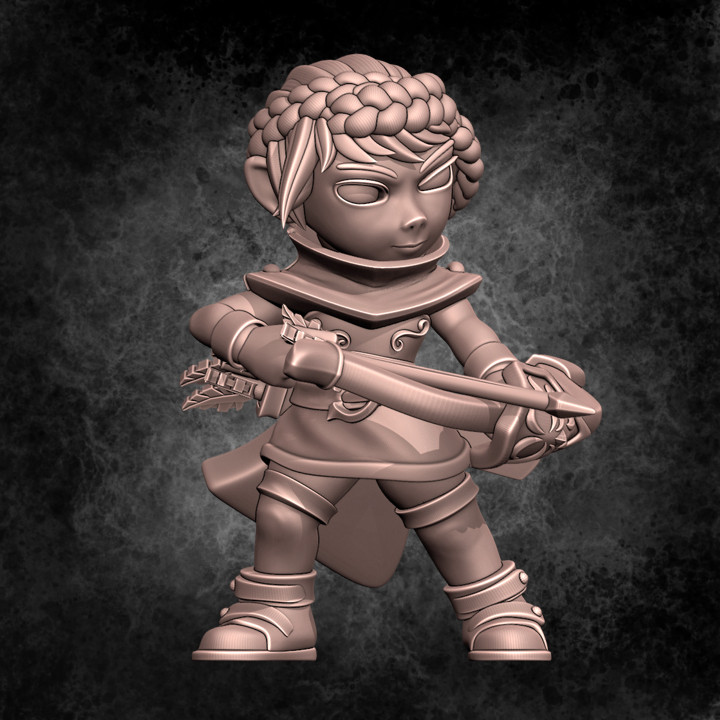 3D Printable Halfling ranger by Deathpunk Studio