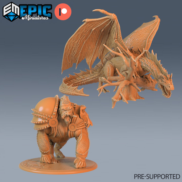 3D Printable Dragon & Kong Team Angry / Forest Guard / Jungle Green ...