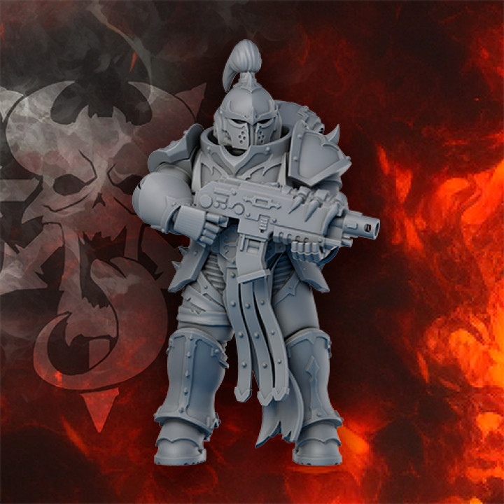 3D Printable Traitor Warrior (promo model for Legion Of Indivisible ...