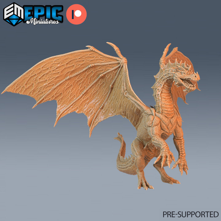 3D Printable Dragon & Wyvern Team Attack / Forest Guard / Jungle Drake ...