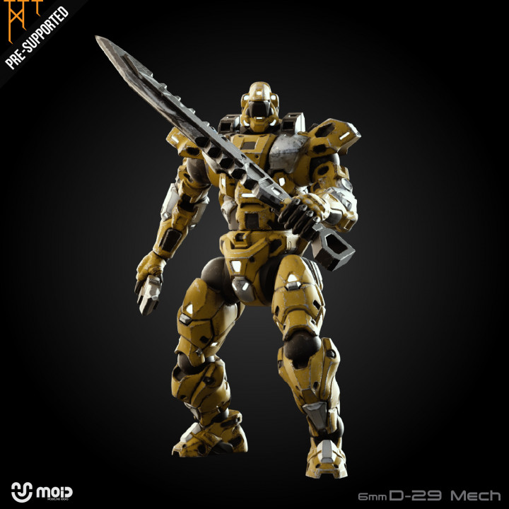 3D Printable D-29 MECH by Moid