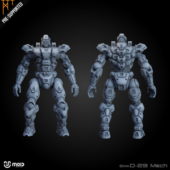 3D Printable D-29 MECH by Moid