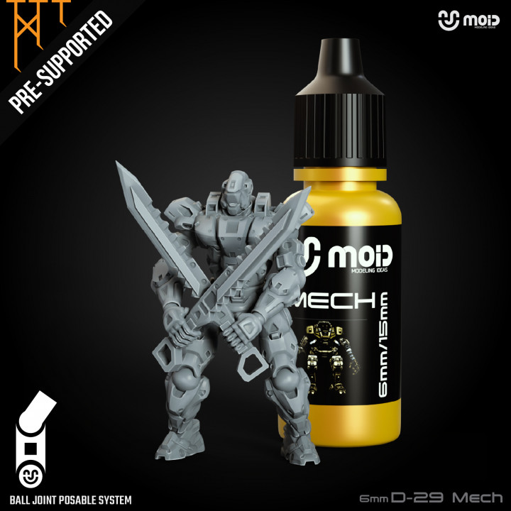 3D Printable D-29 MECH by Moid