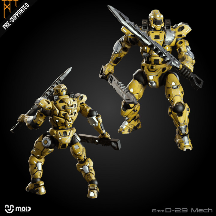3D Printable D-29 MECH by Moid