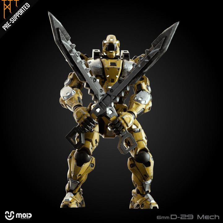 3D Printable D-29 MECH by Moid
