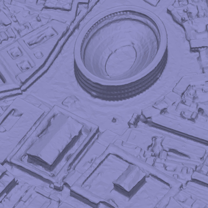 3D Printable Scale model of ancient Rome by Rogez Benoit