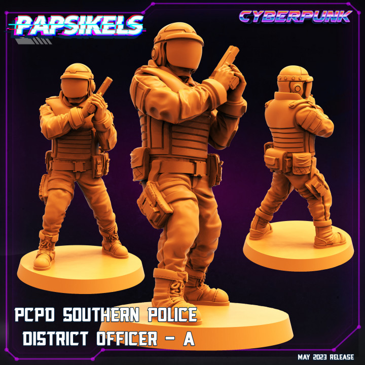3D Printable PCPD SOUTHERN POLICE DISTRICT OFFICER A by PAPSIKELS ...