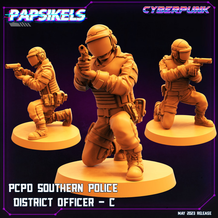 3D Printable PCPD SOUTHERN POLICE DISTRICT OFFICER C by PAPSIKELS ...