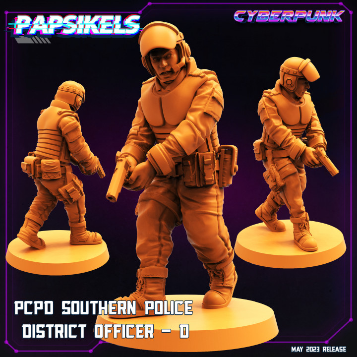 3D Printable PCPD SOUTHERN POLICE DISTRICT OFFICER D by PAPSIKELS ...