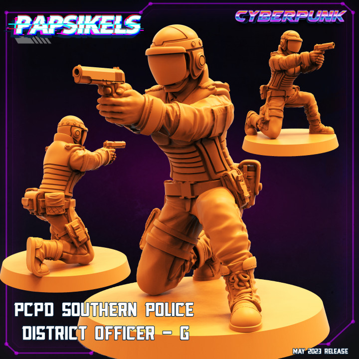 3D Printable PCPD SOUTHERN POLICE DISTRICT OFFICER G by PAPSIKELS ...