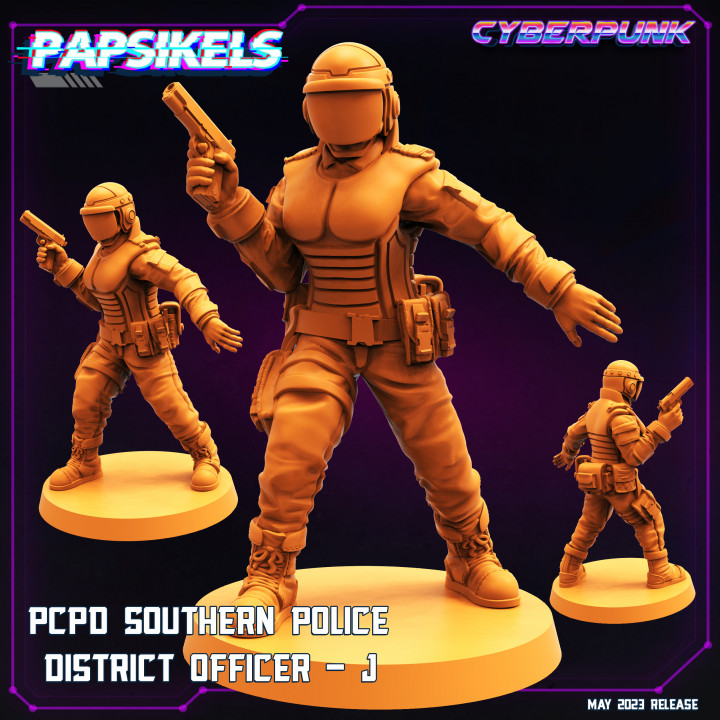 3D Printable PCPD SOUTHERN POLICE DISTRICT OFFICER J by PAPSIKELS ...