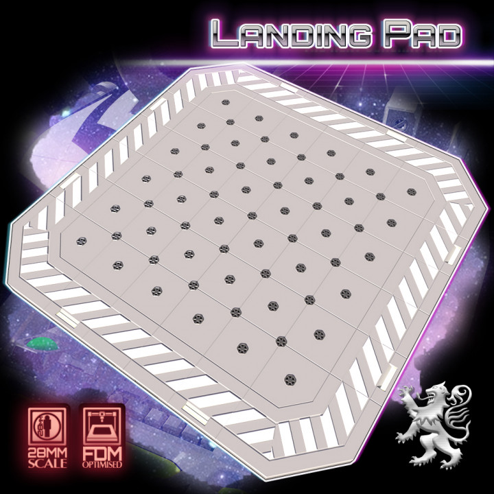 3D Printable Landing Pad by 2nd Dynasty